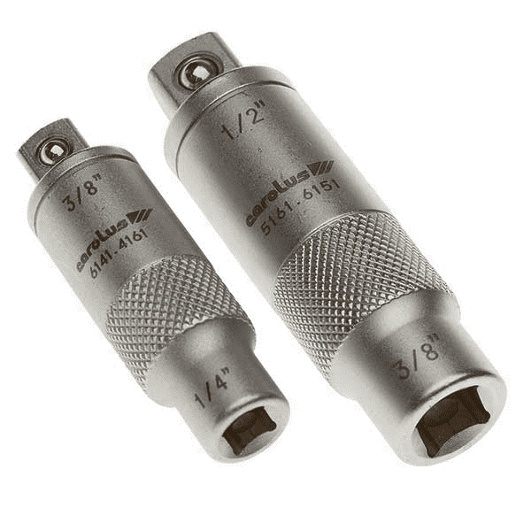 Gedore Carolus 2907720 Adaptor and Extension Set 6In2 1/2" 3/8" 1/4" D ...
