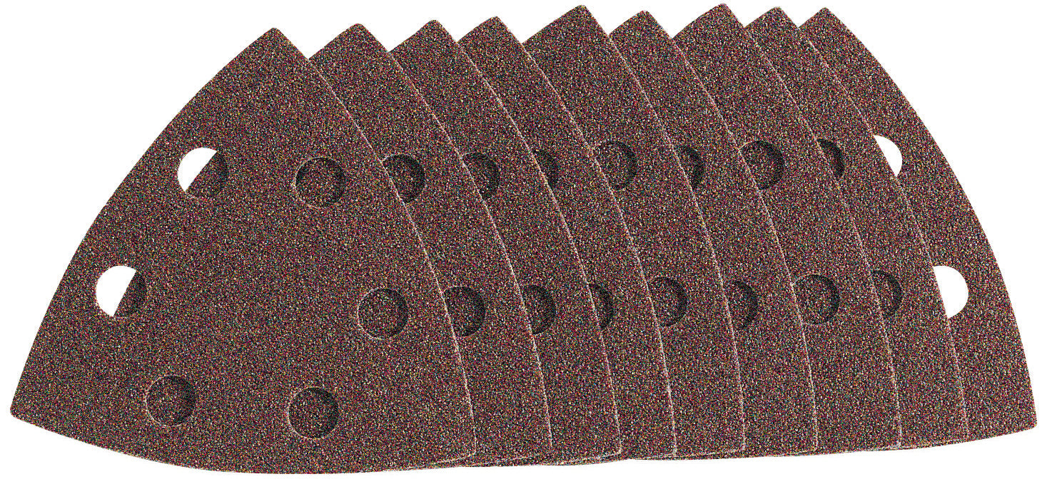 Draper 50959 Ten 93 x 93 x 93mm 80 Grit Hook and Loop Tri Base Sander ...