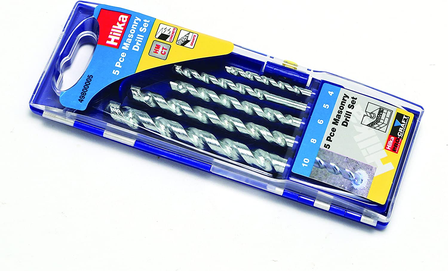 Hilka 5 Piece Masonry Drill Bit Set Pro Craft – DW Tool Shop