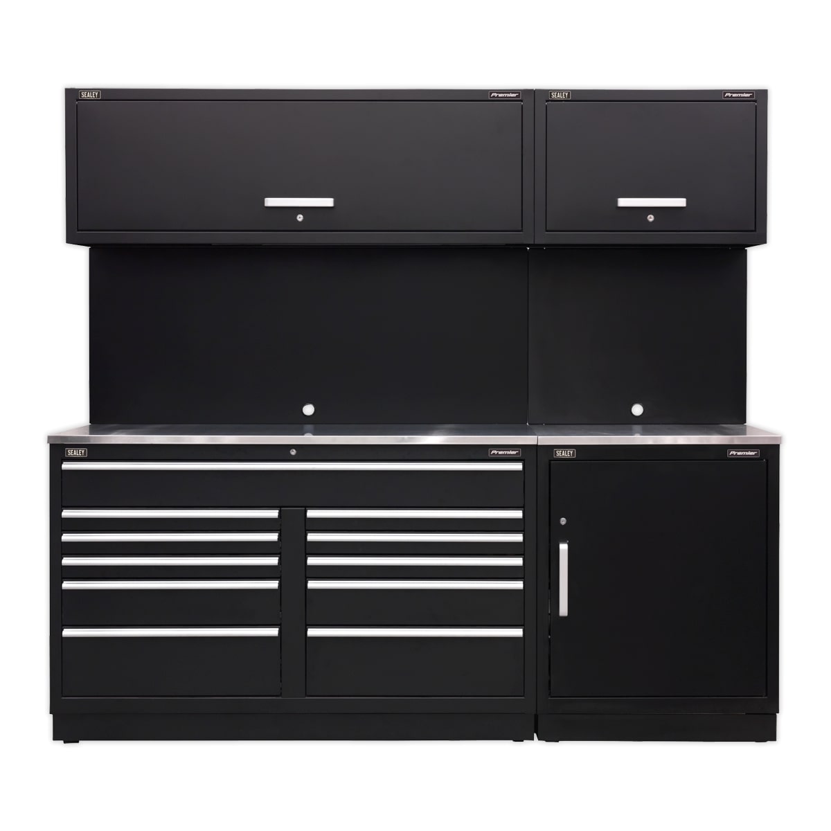 Sealey APMSCOMBO4SS Modular Storage System Combo - Stainless Steel Wor ...