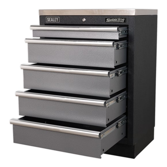 Sealey APMSSTACK03SS Modular Storage System Combo - Stainless Steel Wo ...